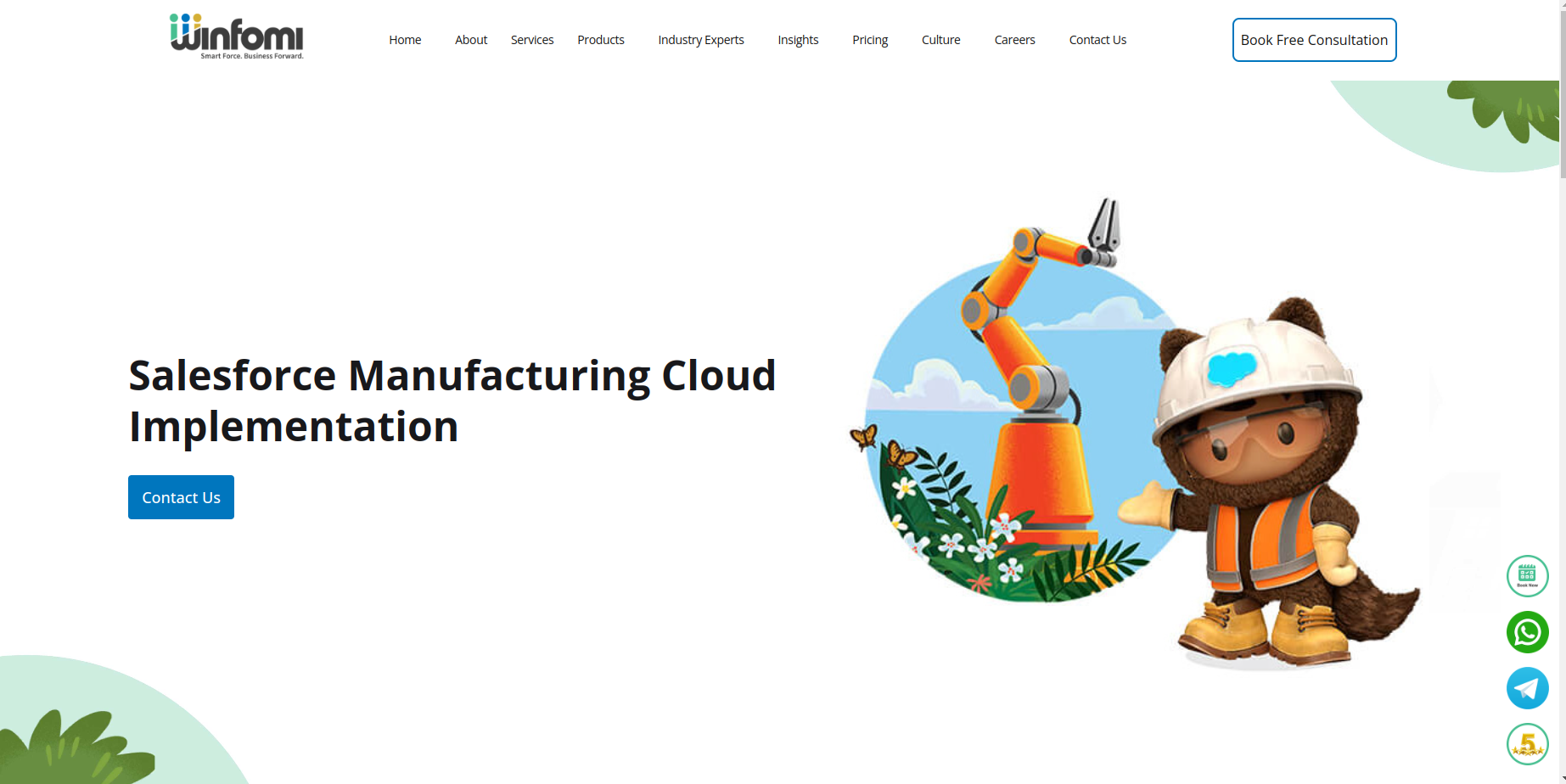 Salesforce manufacturing cloud implementation services In India